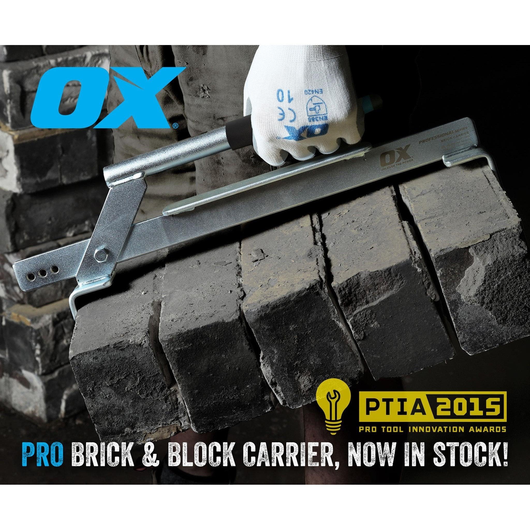 Masonry Brick and Block Carrier Handle - Steel Brick Tongs - Carbour Tools